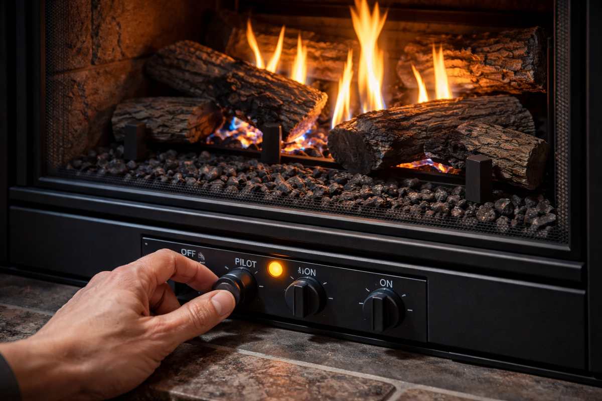How to light a gas fireplace with electronic ignition — The Torch Guys