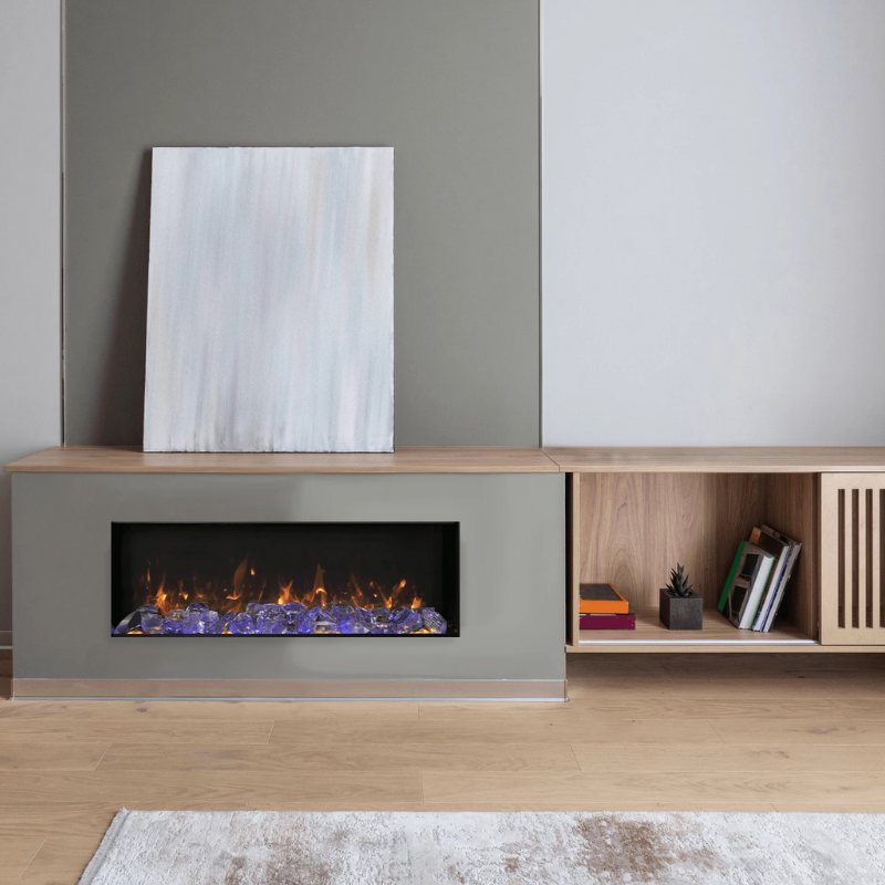 Amantii Panorama Slim 50" Built-In Linear Electric Fireplace | BI-50-S ...