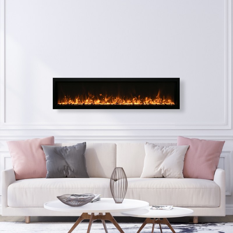 Amantii Symmetry Smart Xtra Slim 42" Linear Electric Fireplace — The ...