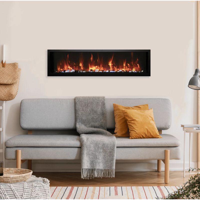 Amantii Symmetry Smart Xtra Slim 50" Linear Electric Fireplace — The ...