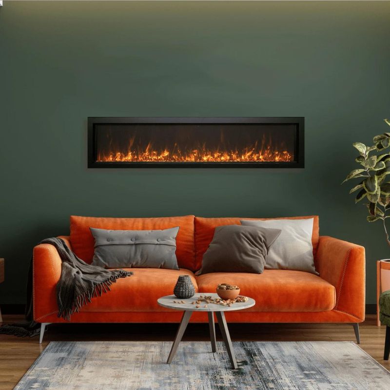Amantii Symmetry Xtra Tall 50" Built-In Linear Electric Fireplace | SY ...