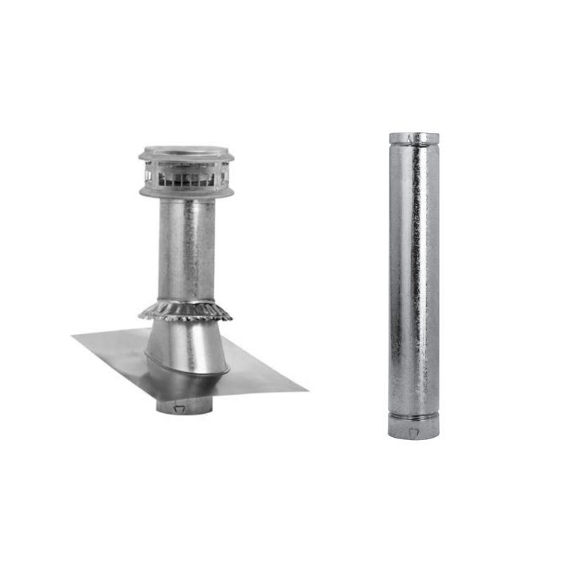 B-Vent Venting Package for Mason-Lite Fireplace | includes - 20' pipe ...