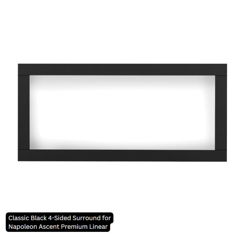 Classic Black 4-Sided Surround for Napoleon Ascent Premium Linear — The ...