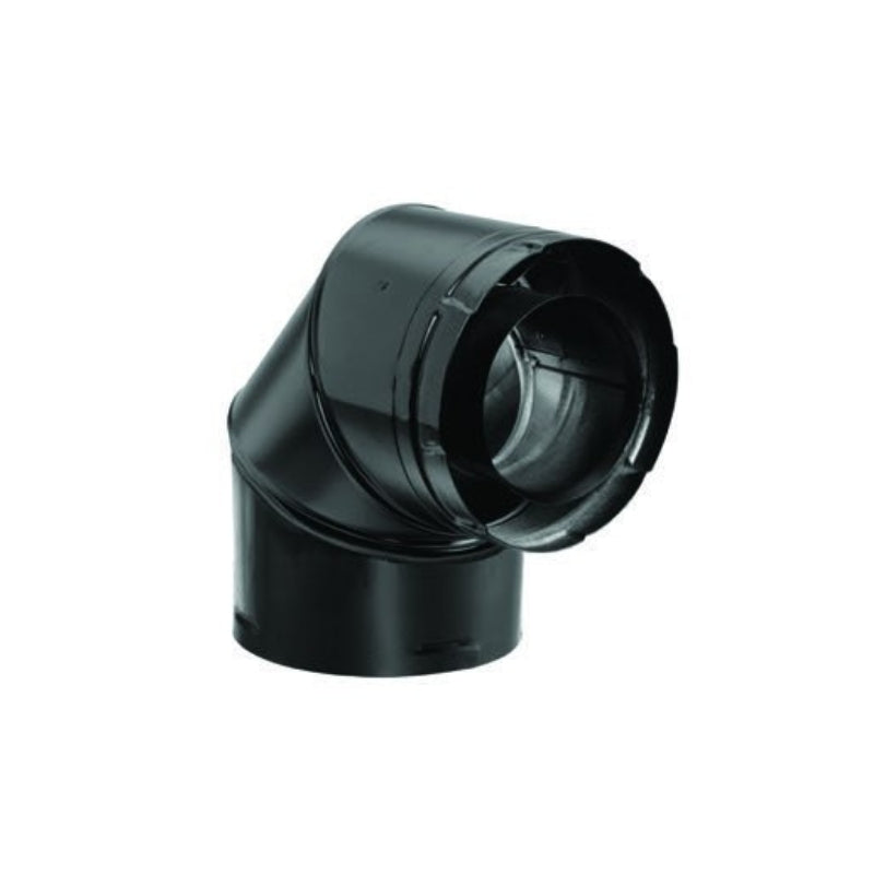 Duravent 5" x 8" DirectVent Pro Elbow (black) | 58DVA-E90B — The Torch Guys