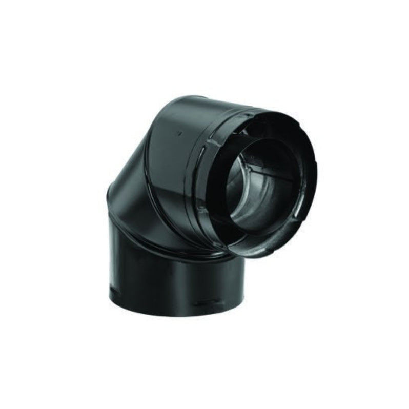 Duravent 5" x 8" DirectVent Pro Elbow (black) | 58DVA-E90B — The Torch Guys