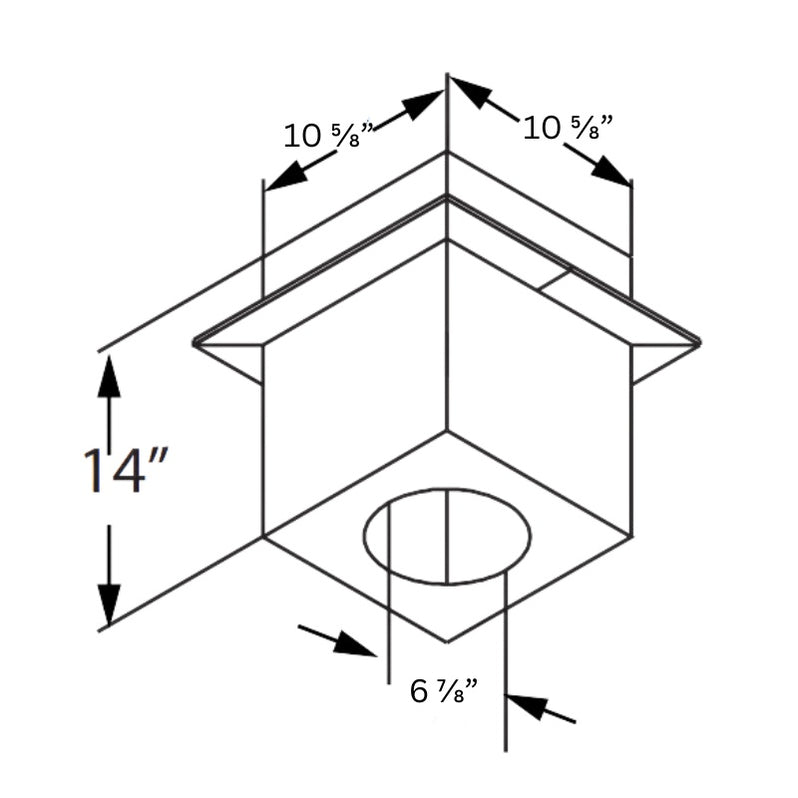 Duravent 4" x 6-5/8" DirectVent Pro Cathedral Ceiling Support Box | 46 ...