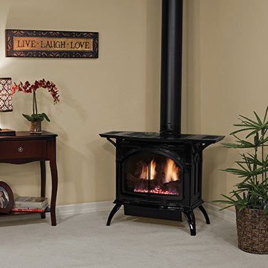 Empire Cast Iron Spirit Stove Freestanding Direct Vent Gas Stove | Med ...