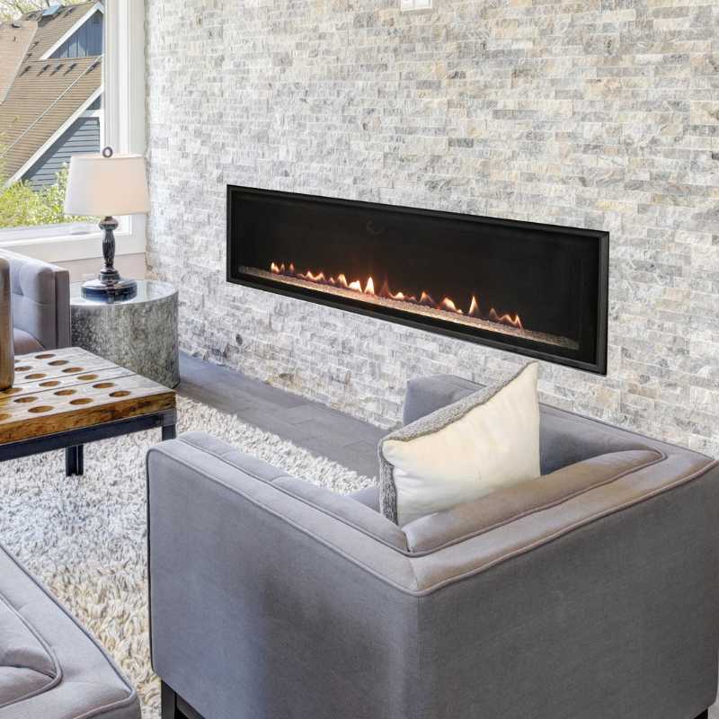 Empire Loft 46" Direct Vent Linear Gas Fireplace | DVL46BP — The Torch Guys