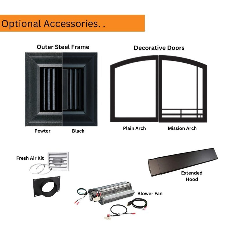 Empire Breckenridge Deluxe 42" Vent Free Firebox with Louvers — The ...