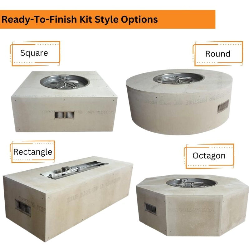 HPC Fire Ready-To-Finish Round Fire Pit Kit — The Torch Guys
