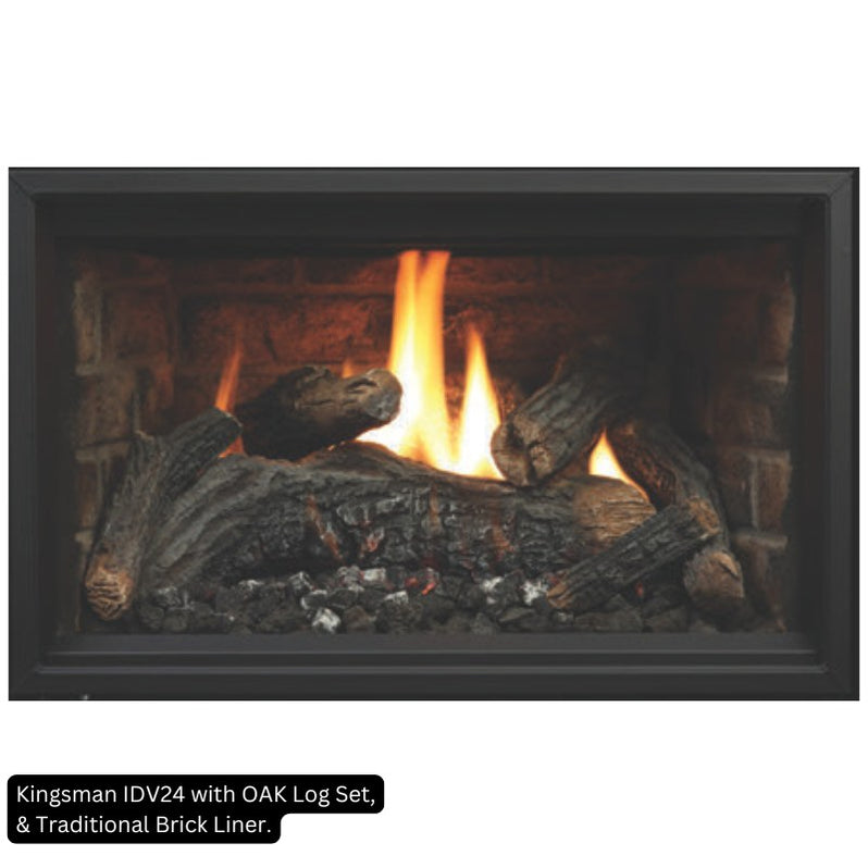 Kingsman IDV24 24" Direct Vent Fireplace Insert — The Torch Guys