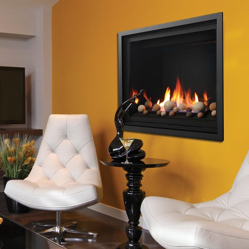 Kingsman ZCV39 39" Zero Clearance Clean View Direct Vent Gas Fireplace ...