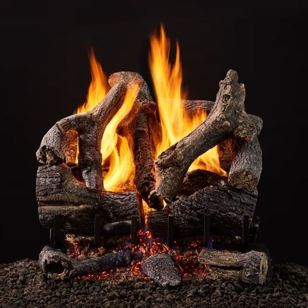 Majestic 3-Tier Grand Oaks Vented Gas Log Set — The Torch Guys