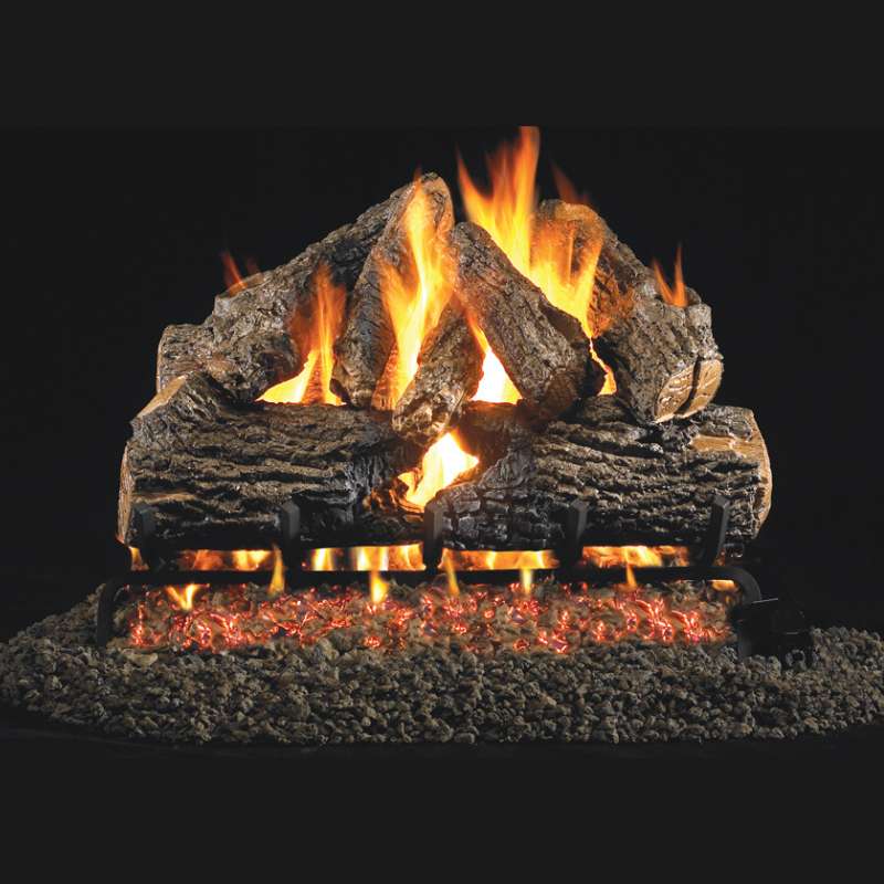 RH Peterson Real Fyre Charred Oak Vented Gas Log Set — The Torch Guys