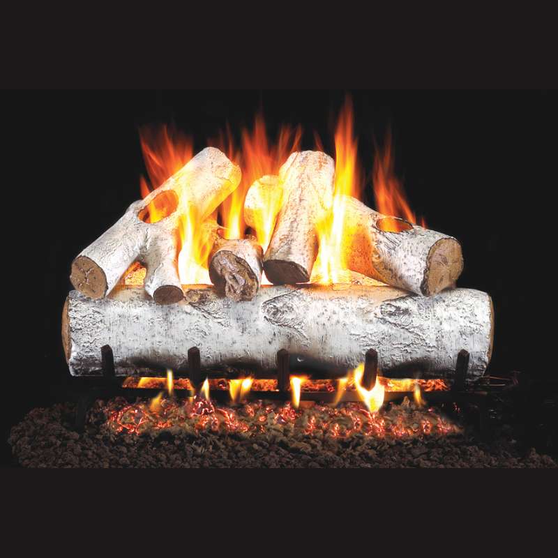 RH Peterson Real Fyre White Birch Designer Vented Gas Log Set — The ...