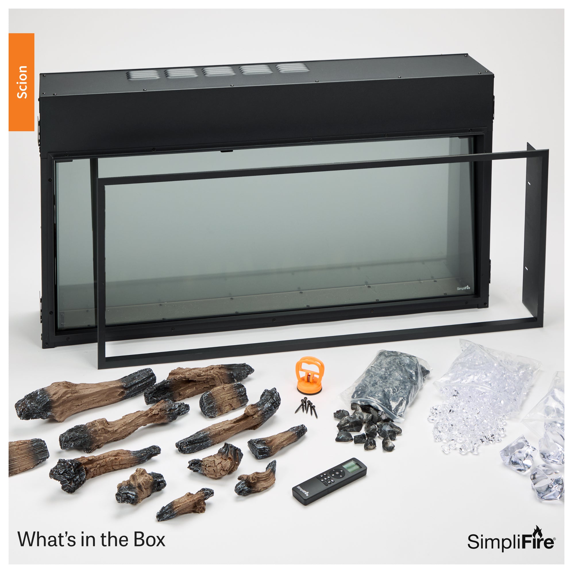 Simplifire Scion 55" Linear Electric Fireplace | SF-SCN55-BK — The ...