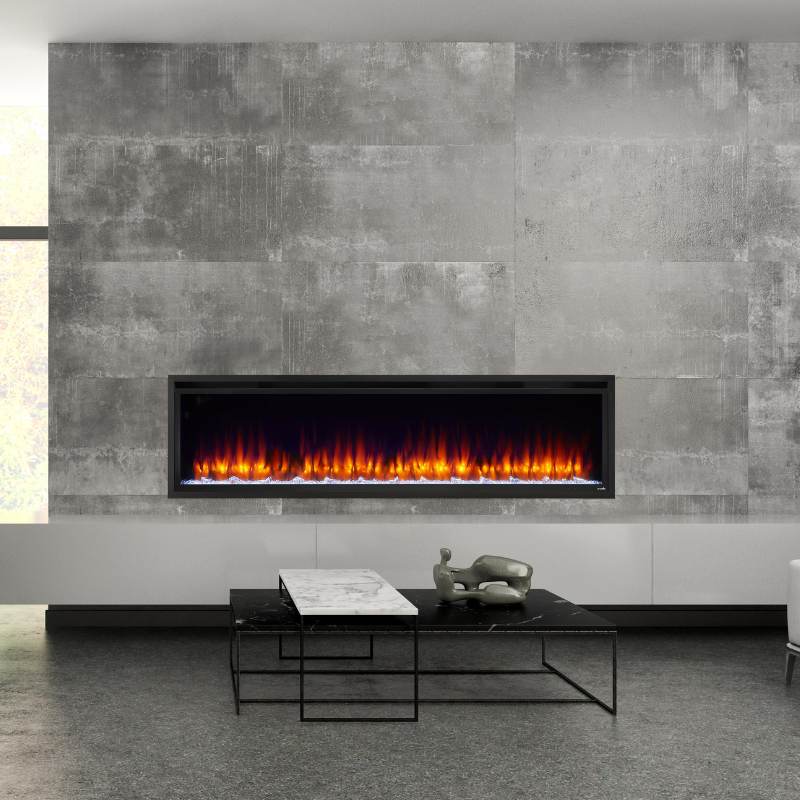 futuristic fireplace